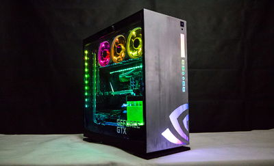 Thermaltake tower 100 custom carbon fiber panel. Dual radiator » builds.gg