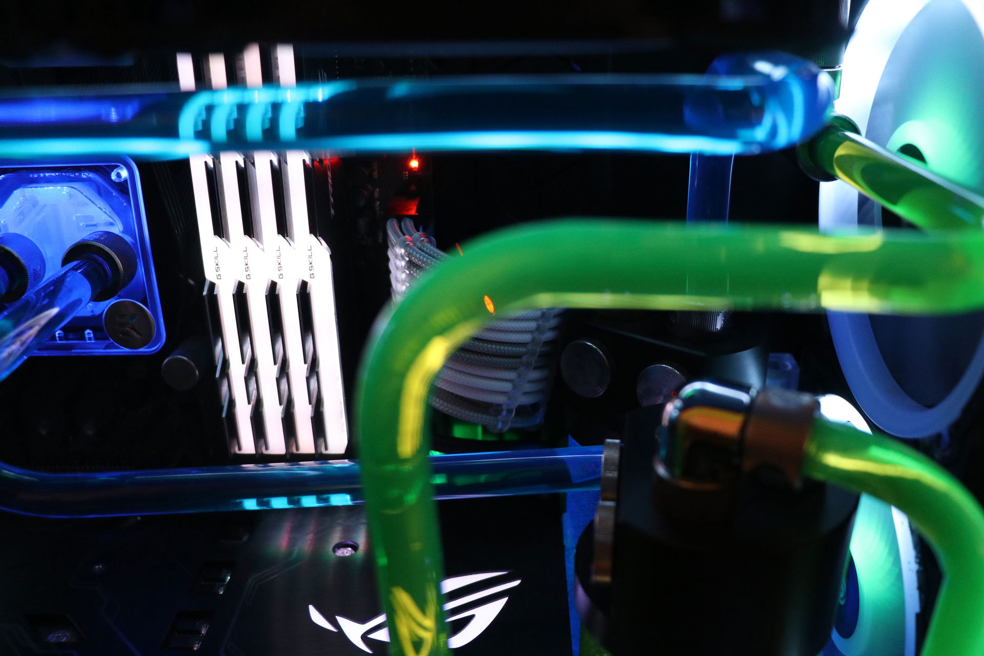 Intel Blue and Nvidia Green Dual Loop » builds.gg