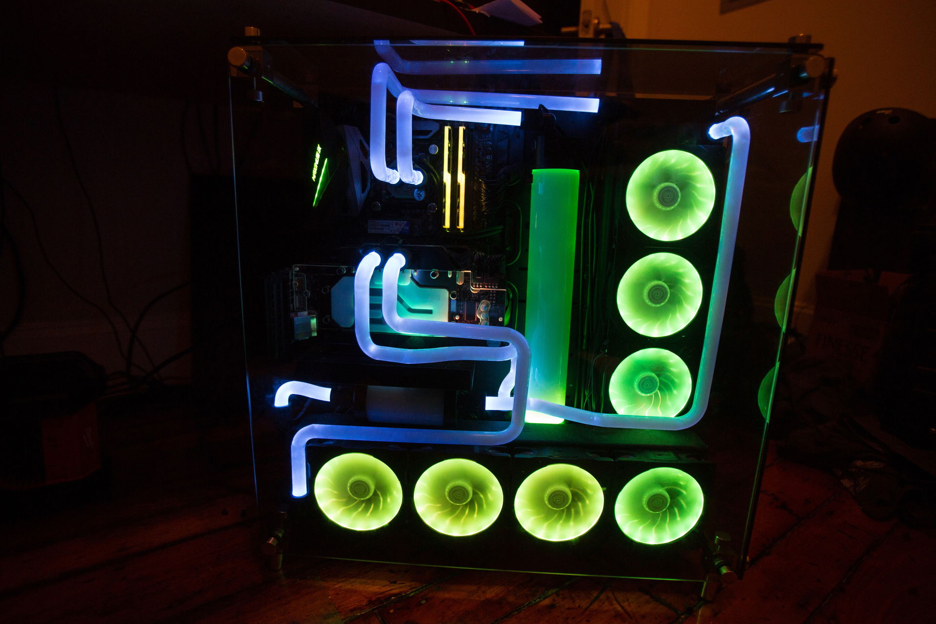 All RGB hardline water cooled core P5 » builds.gg