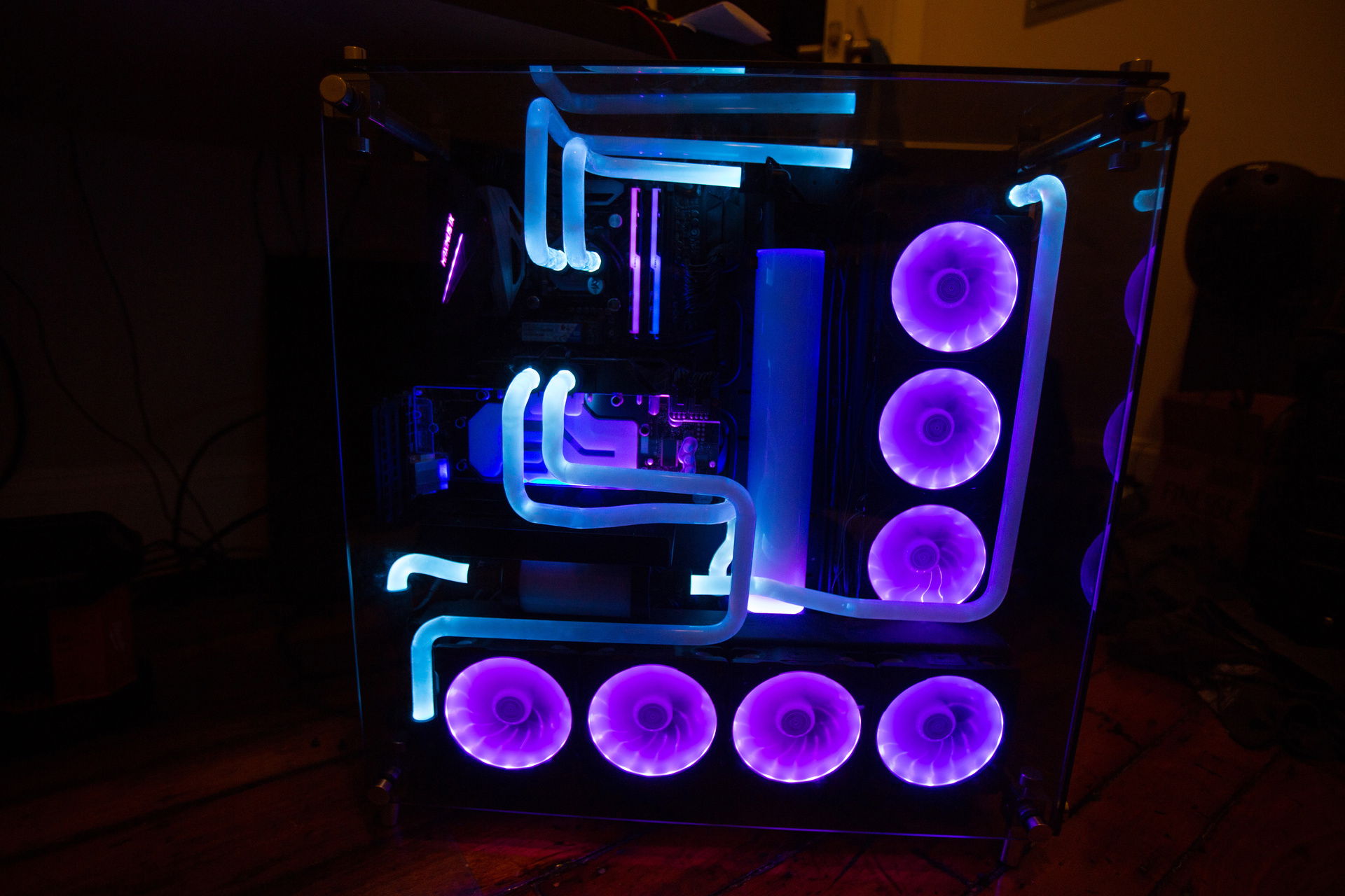 All RGB hardline water cooled core P5 » builds.gg