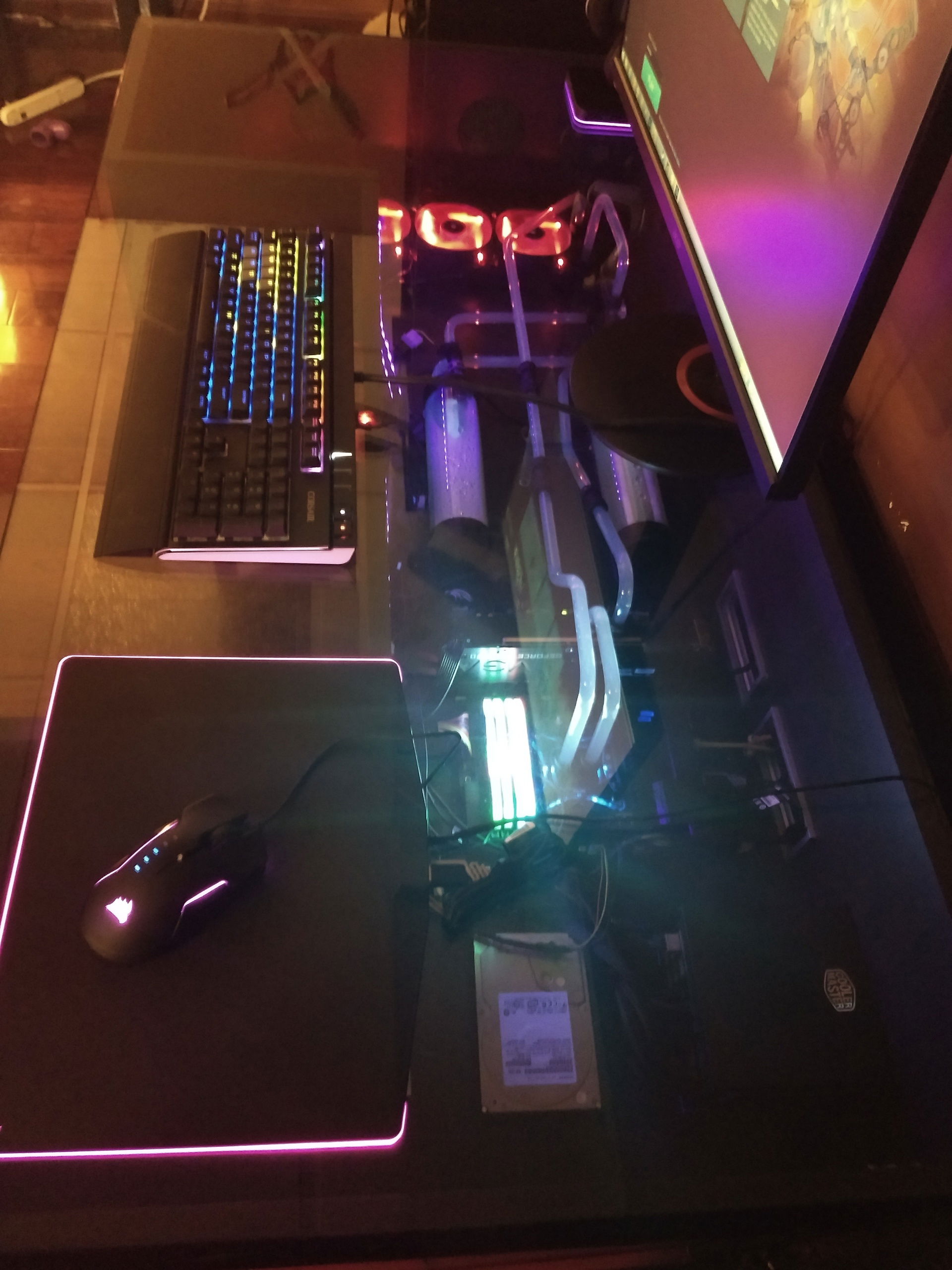 In desk UV water cooled Gaming PC » builds.gg