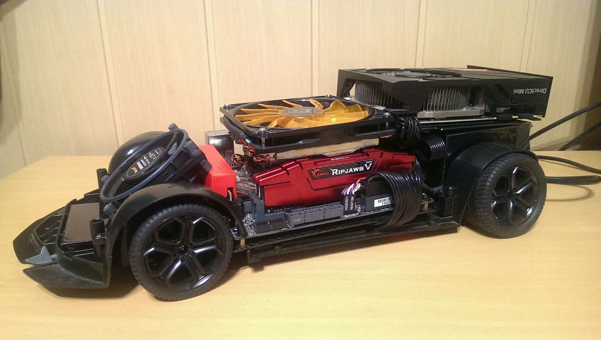 ITX Lamborghini PC car build » builds.gg