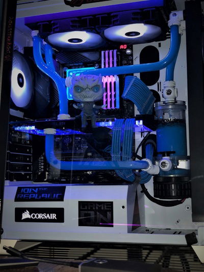 "COSK" - a wooden PC desk with a computer inside » builds.gg