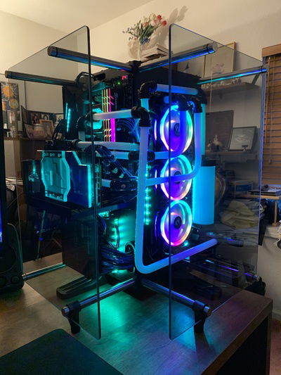 All White Hyte Y60 - Full Custom Loop » builds.gg