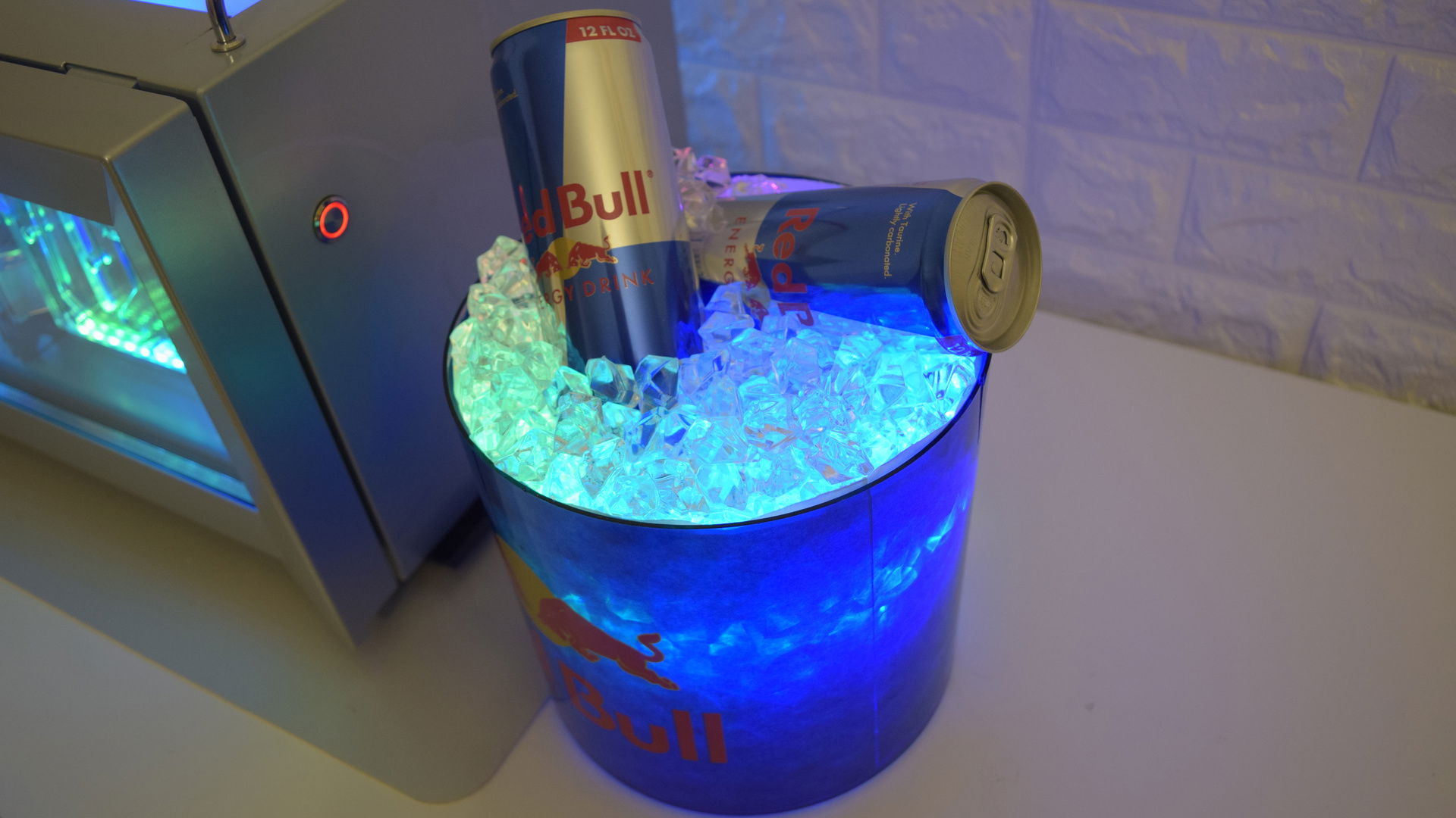 Red Bull Mini Fridge watercooled PC » builds.gg
