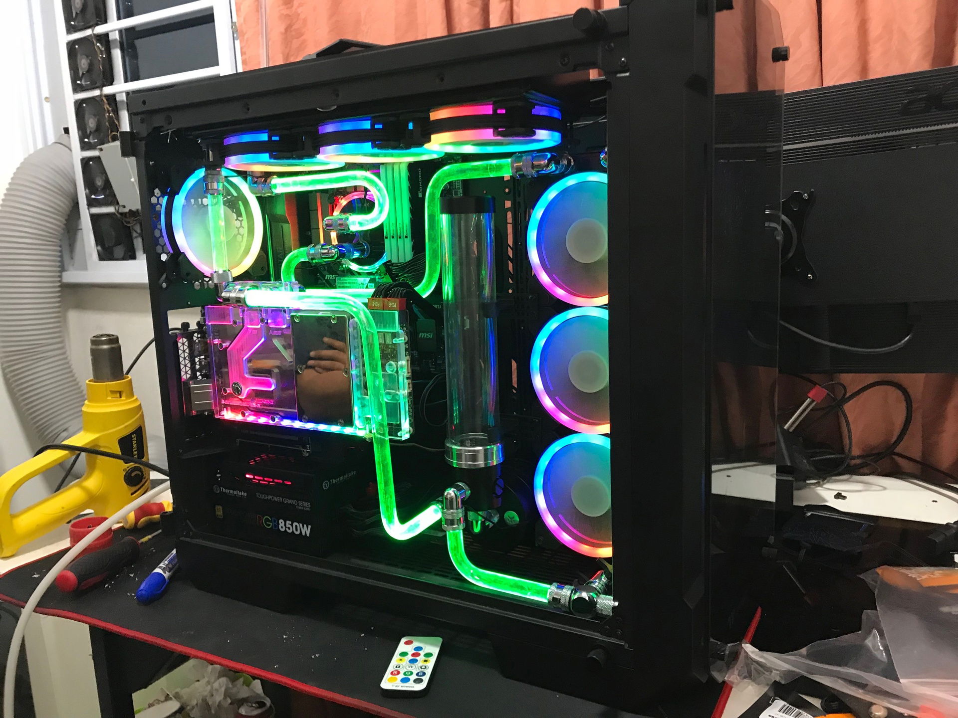 ThermalTake View 71 All RGB Build. ALL! Even Fittings !! » builds.gg