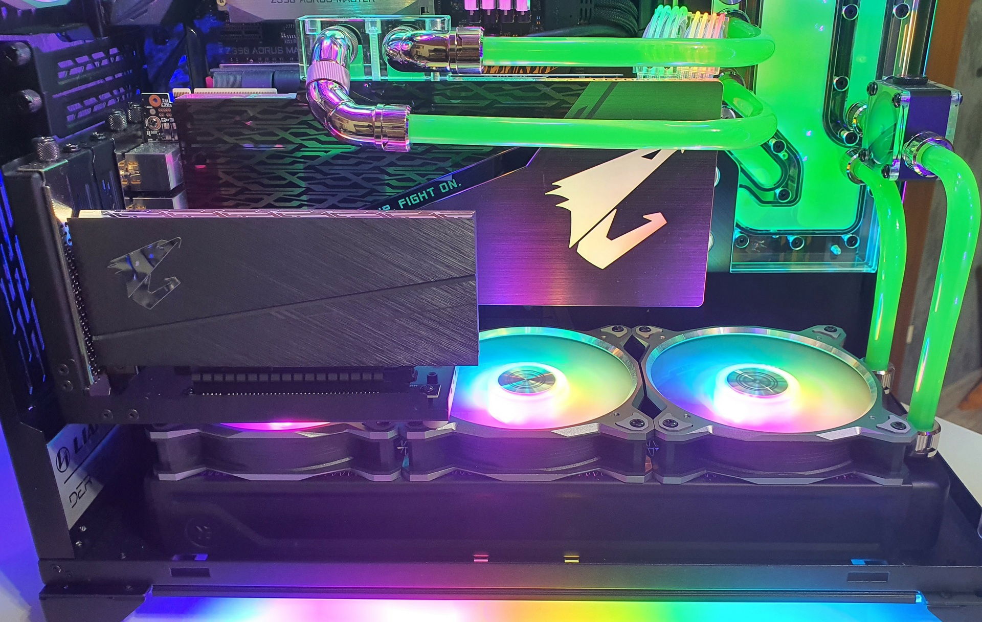 Lian-Li O11 Dynamic XL Black Custom WaterCooled EKWB Aorus Build ...