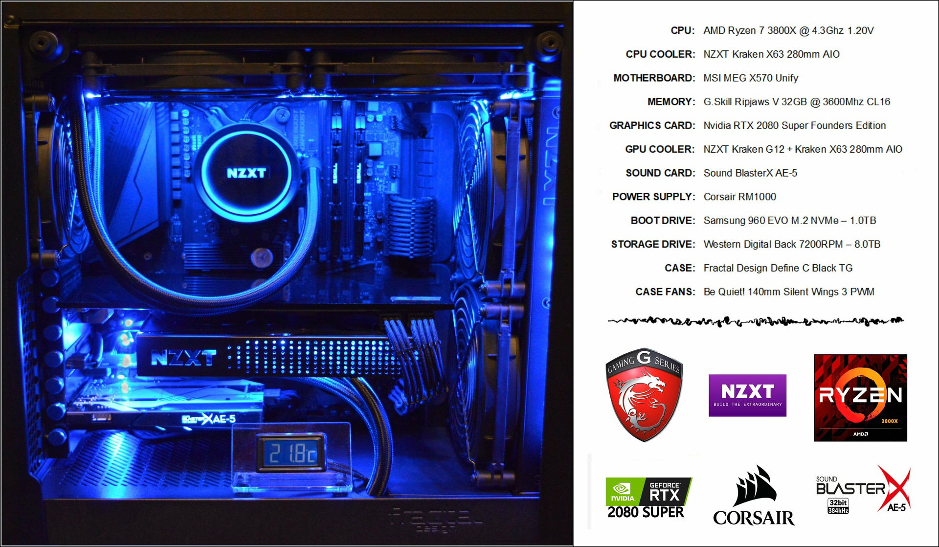 2020 PC Build: Part 2 - ALL WATER (Dual AIO) » builds.gg