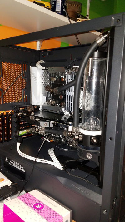 "COSK" - a wooden PC desk with a computer inside » builds.gg