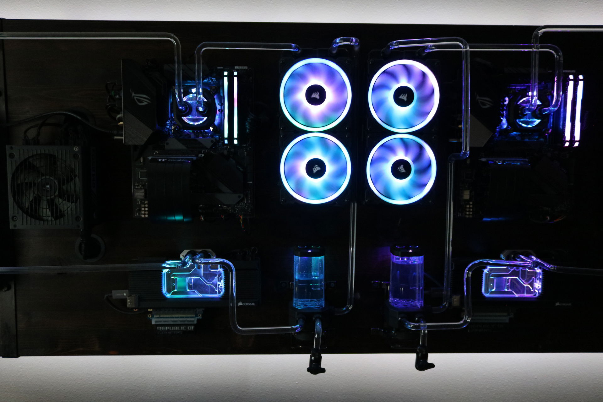 The ultimate open loop liquid cooled hand-crafted WallPC » builds.gg