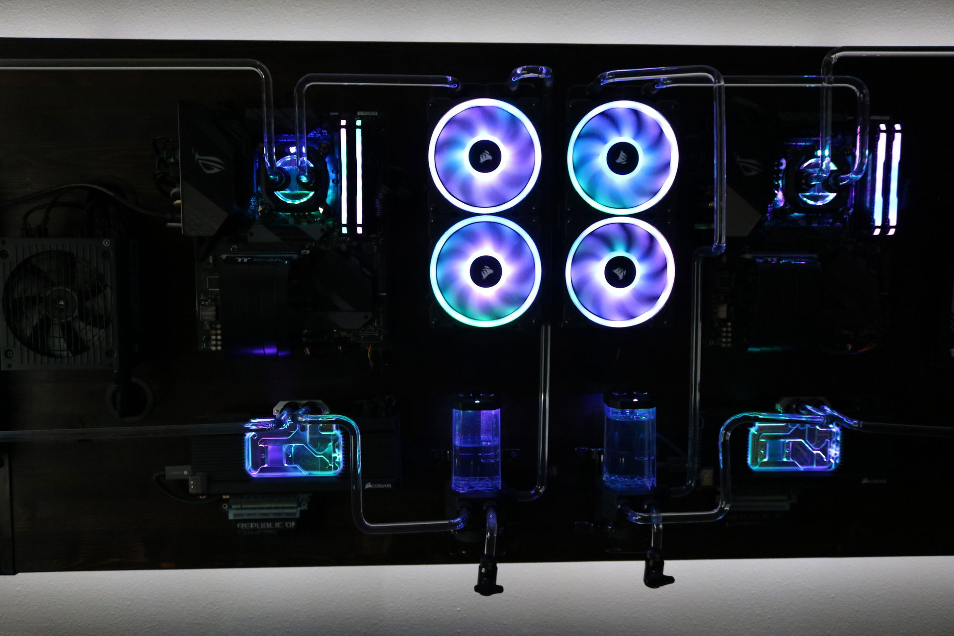 The ultimate open loop liquid cooled hand-crafted WallPC » builds.gg