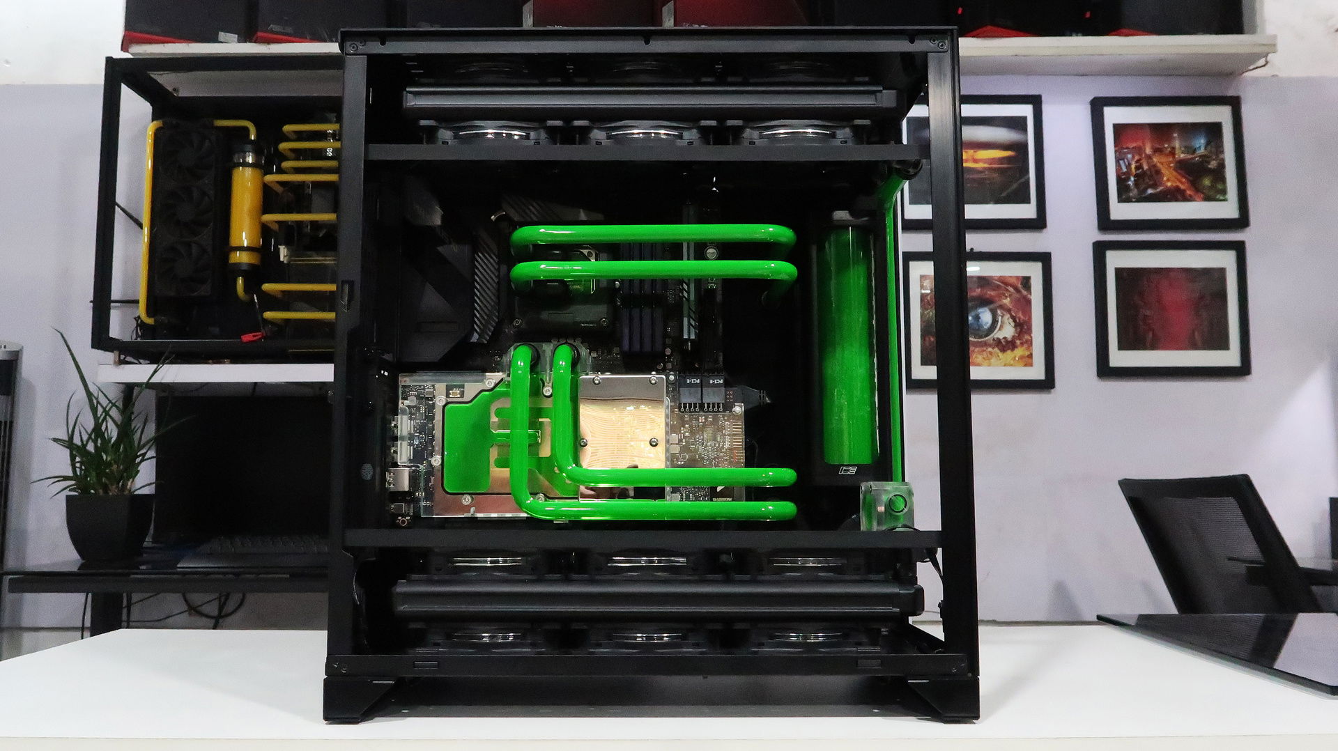 Custom Pc Build #71 "Razer" A full Asus Gaming Pc on a Lian-Li 011 ...