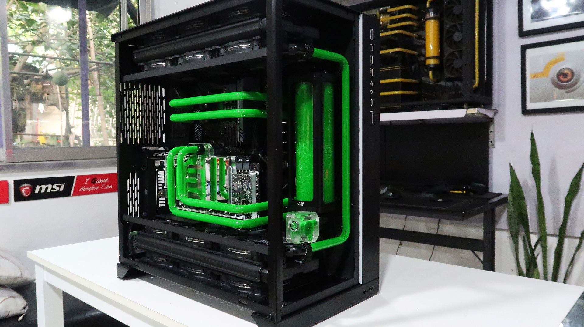 Custom Pc Build #71 "Razer" A full Asus Gaming Pc on a Lian-Li 011 ...