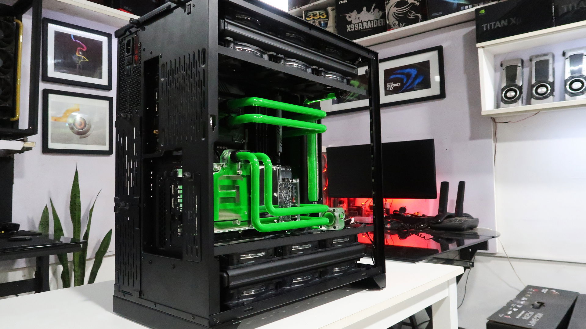 Custom Pc Build #71 "Razer" A full Asus Gaming Pc on a Lian-Li 011 ...