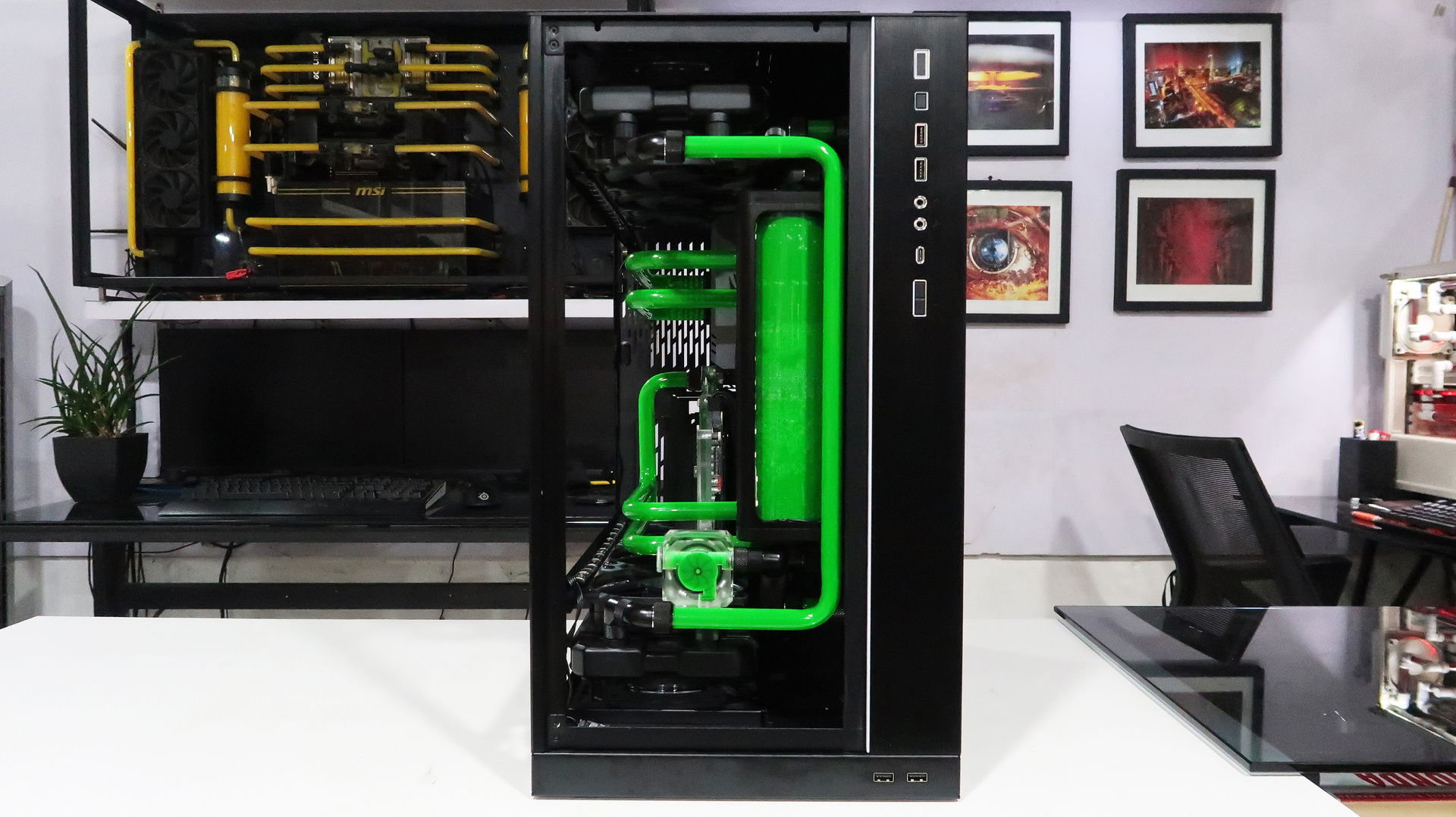 Custom Pc Build #71 "Razer" A full Asus Gaming Pc on a Lian-Li 011 ...