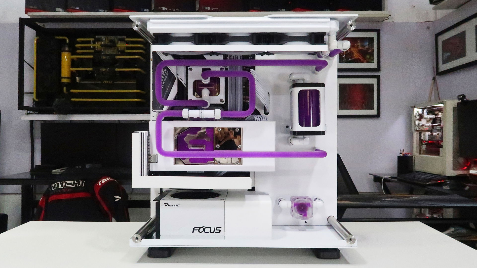 Custom Pc Build #73 "Purple Snow" A simple i7 10700k Cpu on a ...