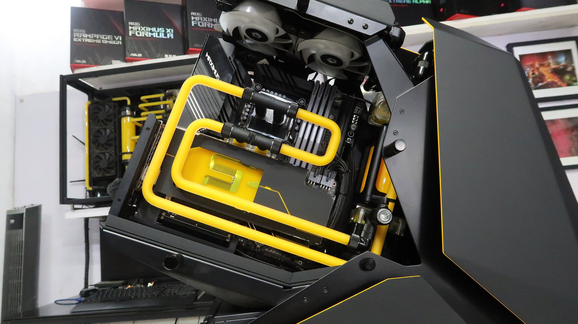 Custom Pc Build #81 "EVE" A futuristic gaming pc on a Jonsbo Mod-5 case ...