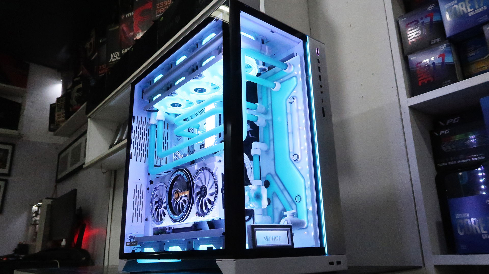 Custom Pc Build #82 " Hall of Fame " An i7 and Galax HOF RTX gaming pc ...