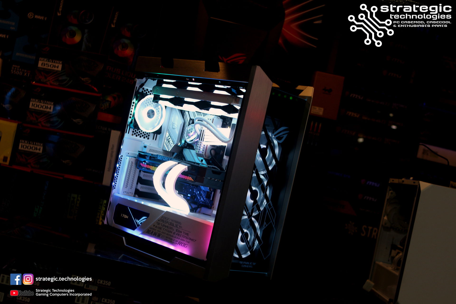 ALL ROG WHITE GAMING PC i9 10900K , ROG STRIX RTX 3080, ROG HELIOS ...