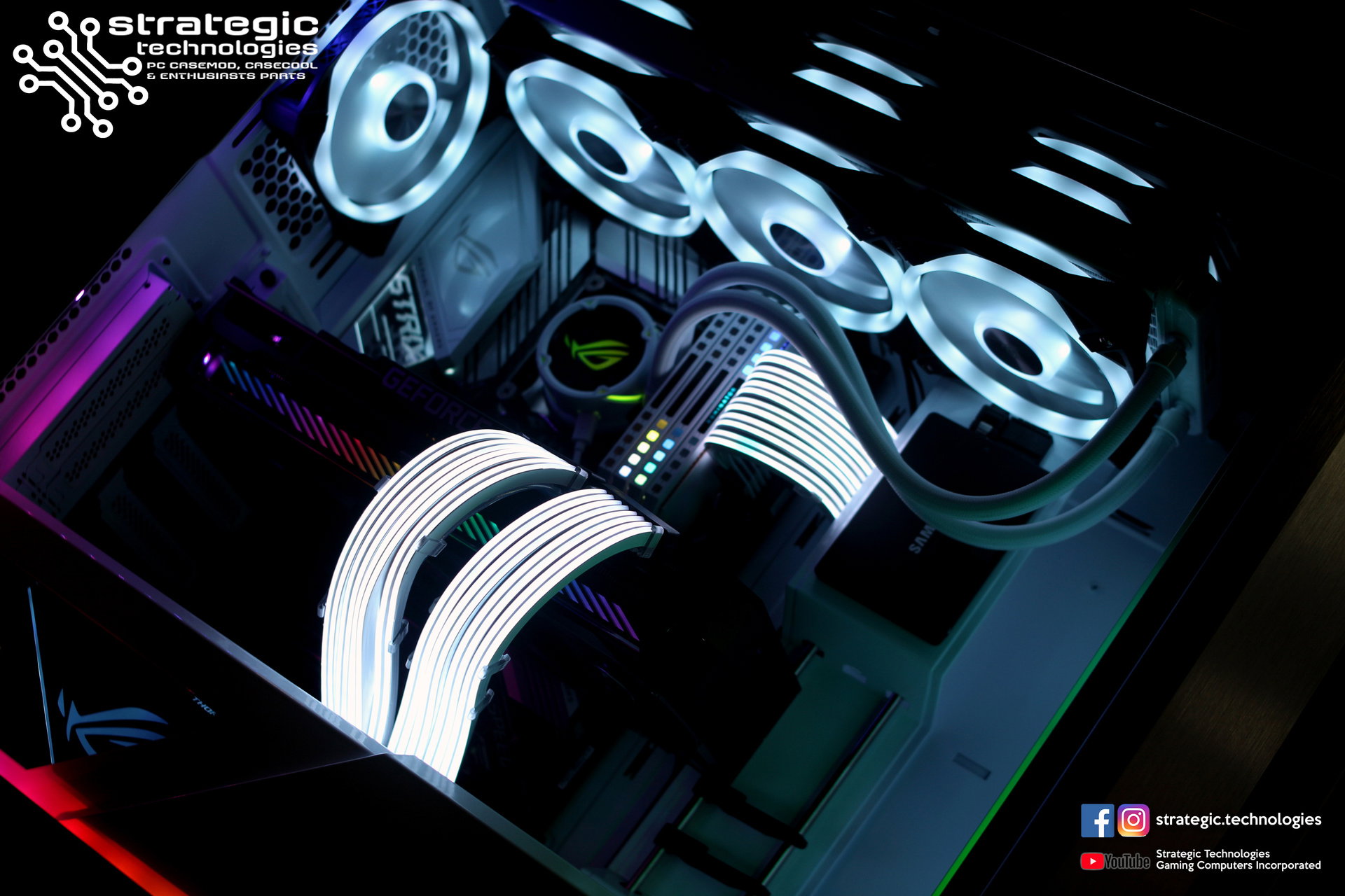ALL ROG WHITE GAMING PC i9 10900K , ROG STRIX RTX 3080, ROG HELIOS ...