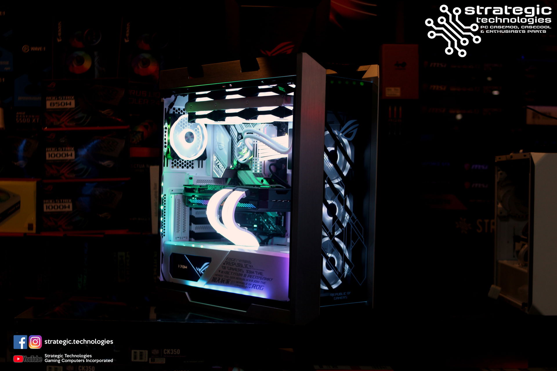 ALL ROG WHITE GAMING PC i9 10900K , ROG STRIX RTX 3080, ROG HELIOS ...
