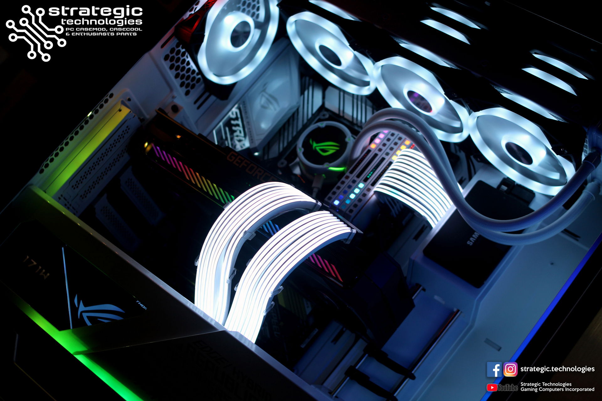 ALL ROG WHITE GAMING PC i9 10900K , ROG STRIX RTX 3080, ROG HELIOS ...