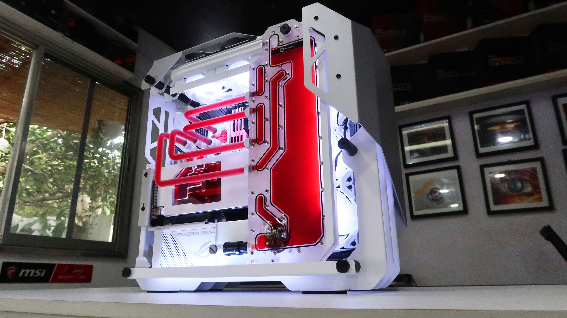 Custom Pc Build #88 " Red Blaze " A Ryzen, RTX Gaming Pc on a Cougar ...