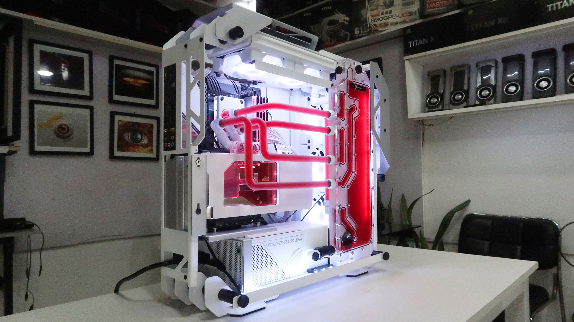 Custom Pc Build #88 " Red Blaze " A Ryzen, RTX Gaming Pc on a Cougar ...