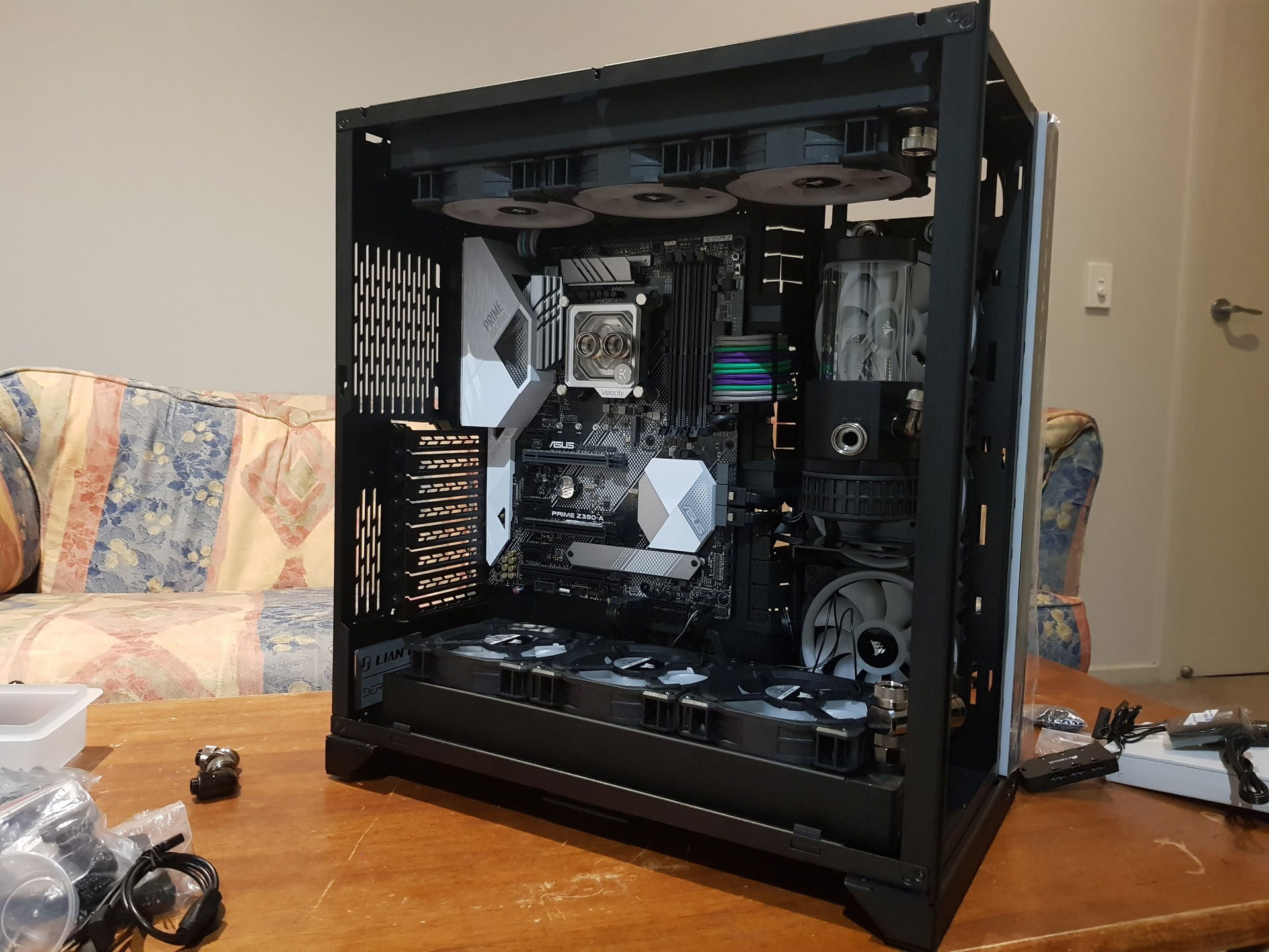 Overkill Green and Purple SLI Custom Loop » builds.gg