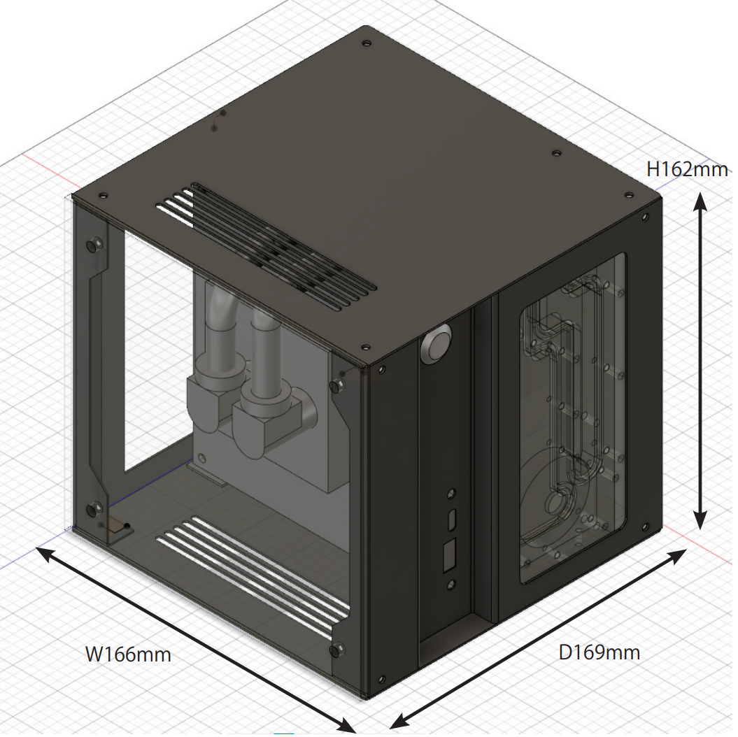Mini-STX LiquidCooled Mod (Asrock Deskmini X300) » builds.gg