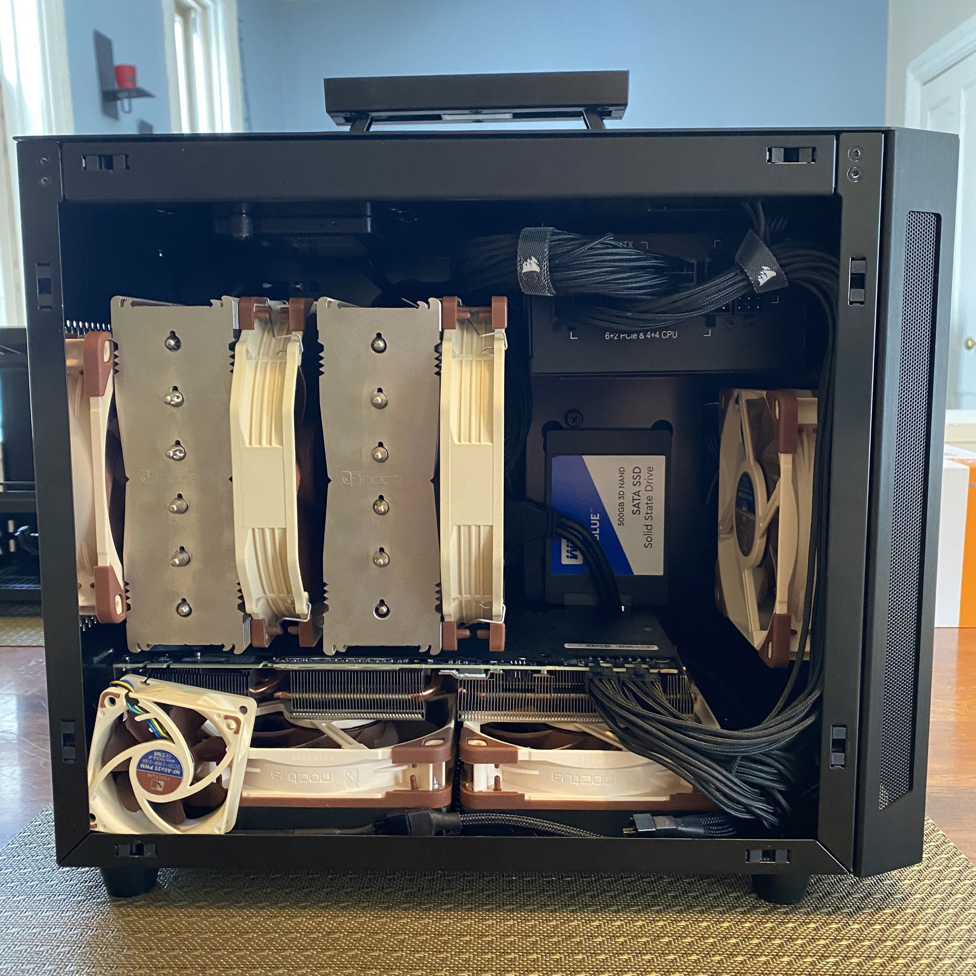NCASE M1 Downsize (ft. AIO push/pull + GPU deshroud) » builds.gg