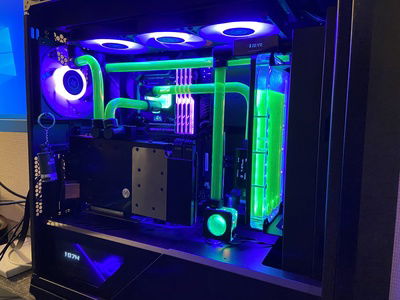 Custom Pc Build #40 "Genesis" Lian Li Dk-04 Beastly Watercooled Desk PC ...