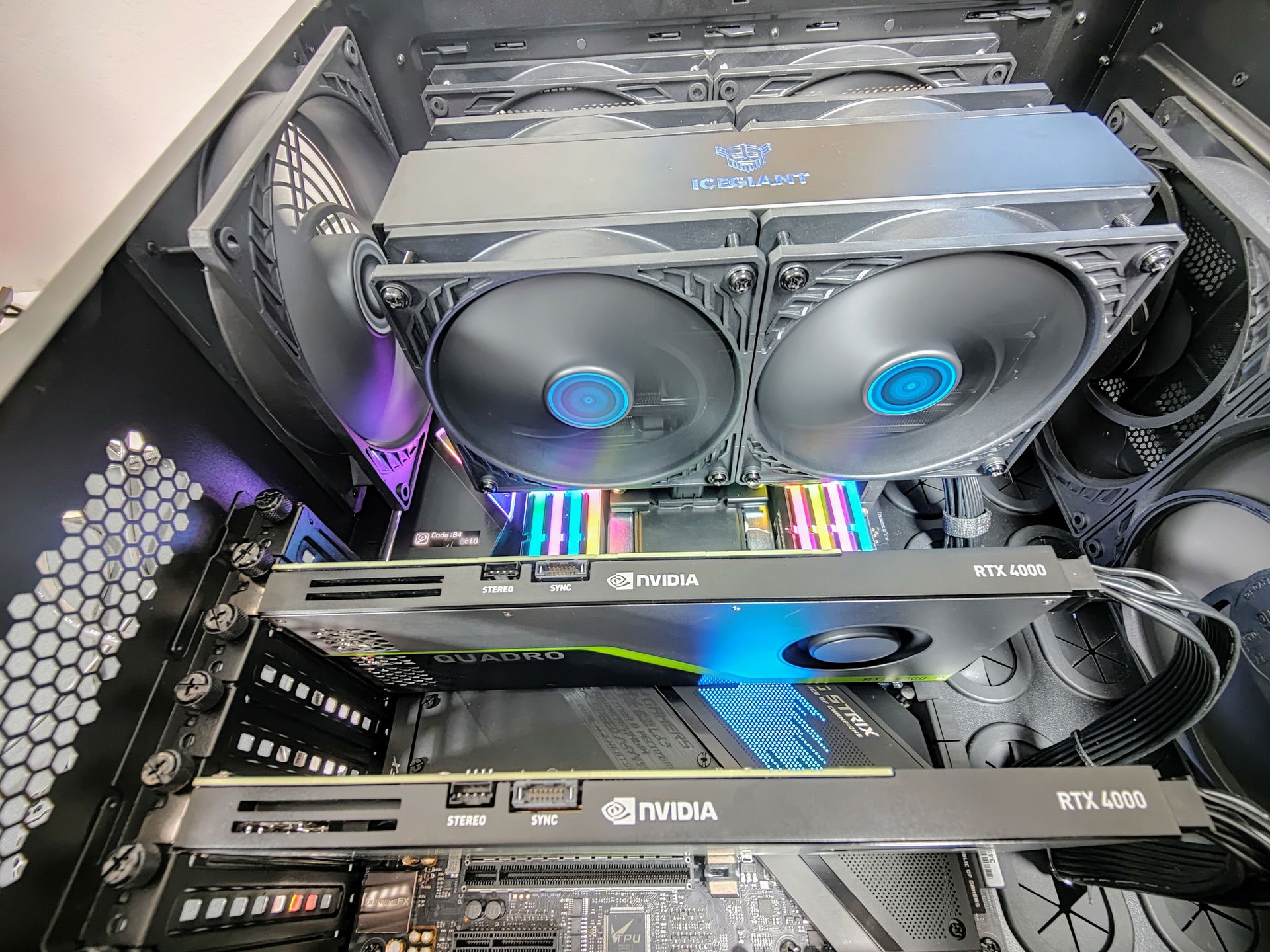 Threadripper, RTX Quadro, 128GB RAM, Ice Giant » builds.gg