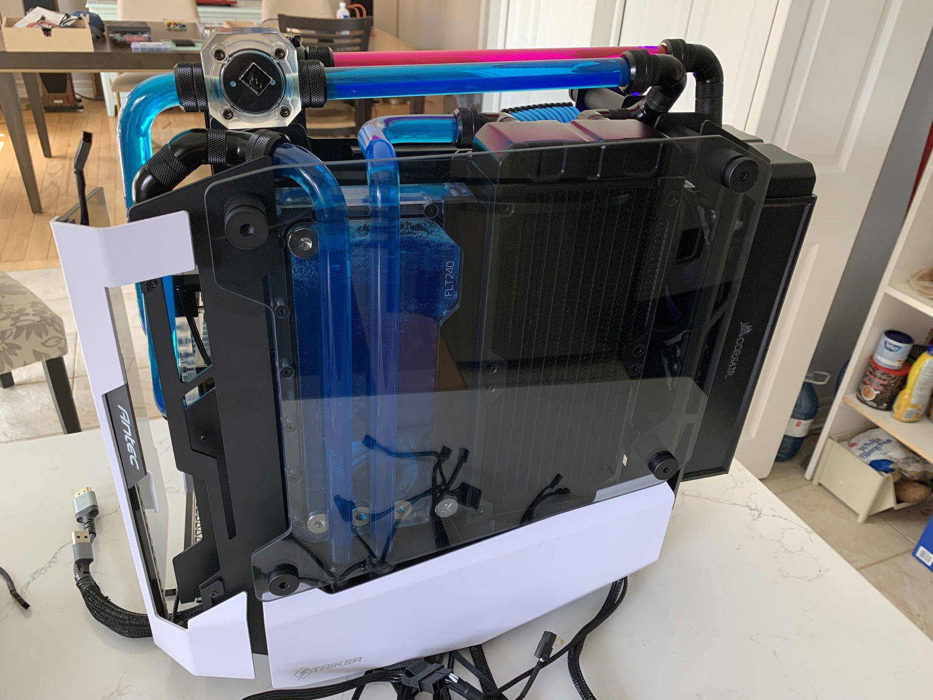 First Custom Loop Dual Loop Itx Build Buildsgg 