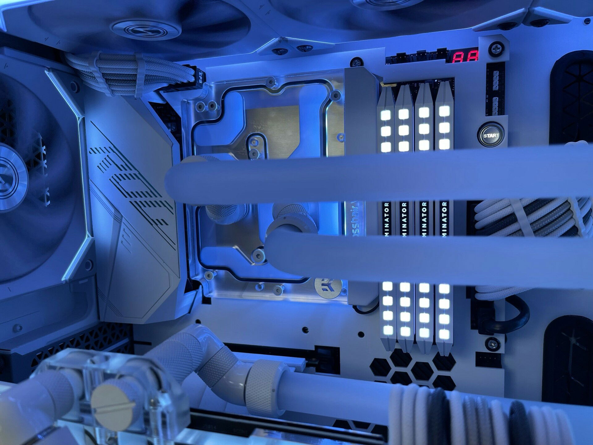 Corsair 5000D All White Watercooled Build » builds.gg