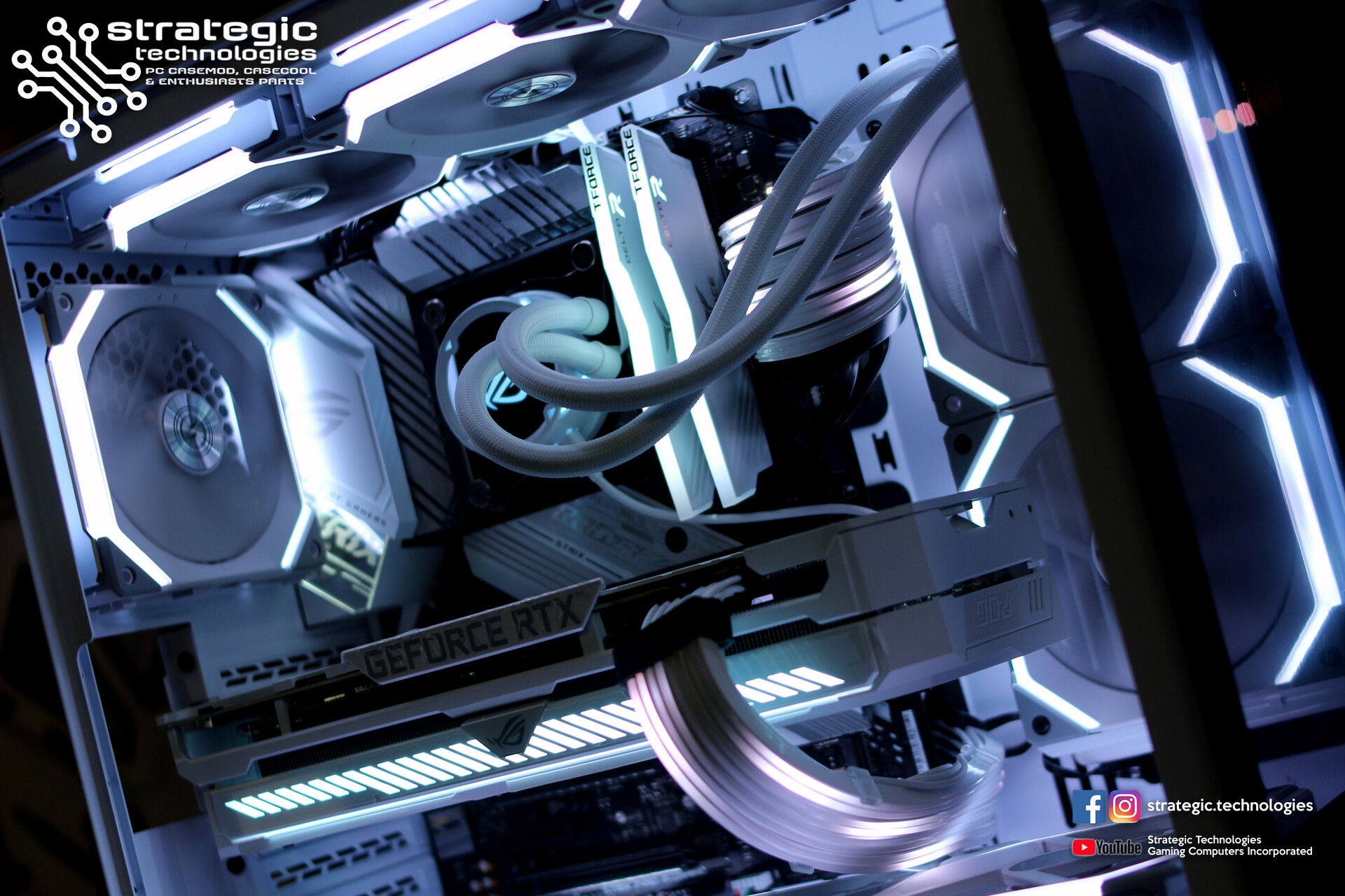 ASUS ROG Strix White x Lian Li 011 Dynamic Mini White » builds.gg