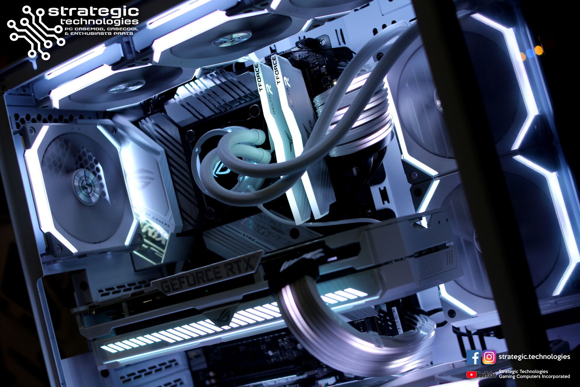 ASUS ROG Strix White x Lian Li 011 Dynamic Mini White » builds.gg