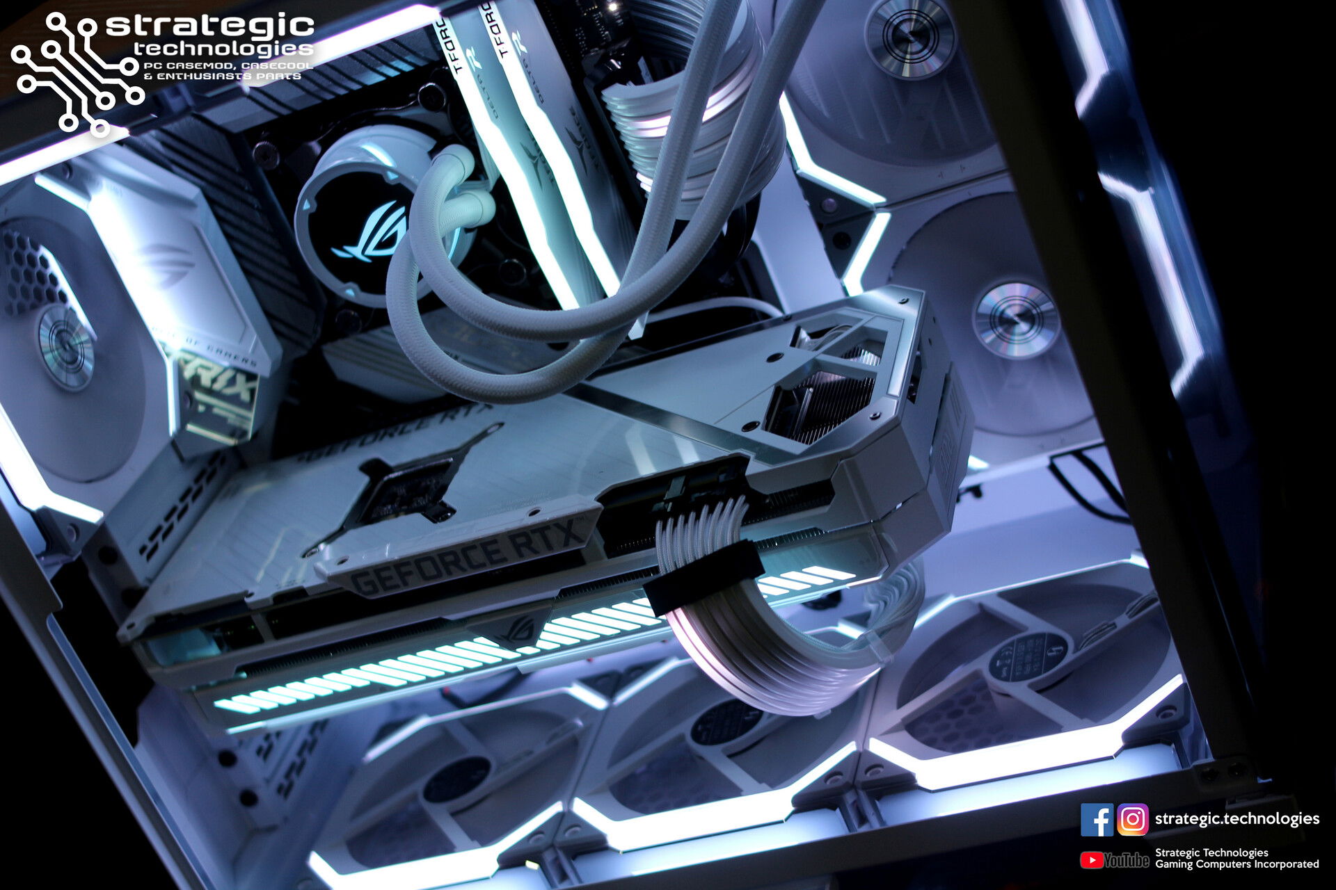 ASUS ROG Strix White x Lian Li 011 Dynamic Mini White » builds.gg