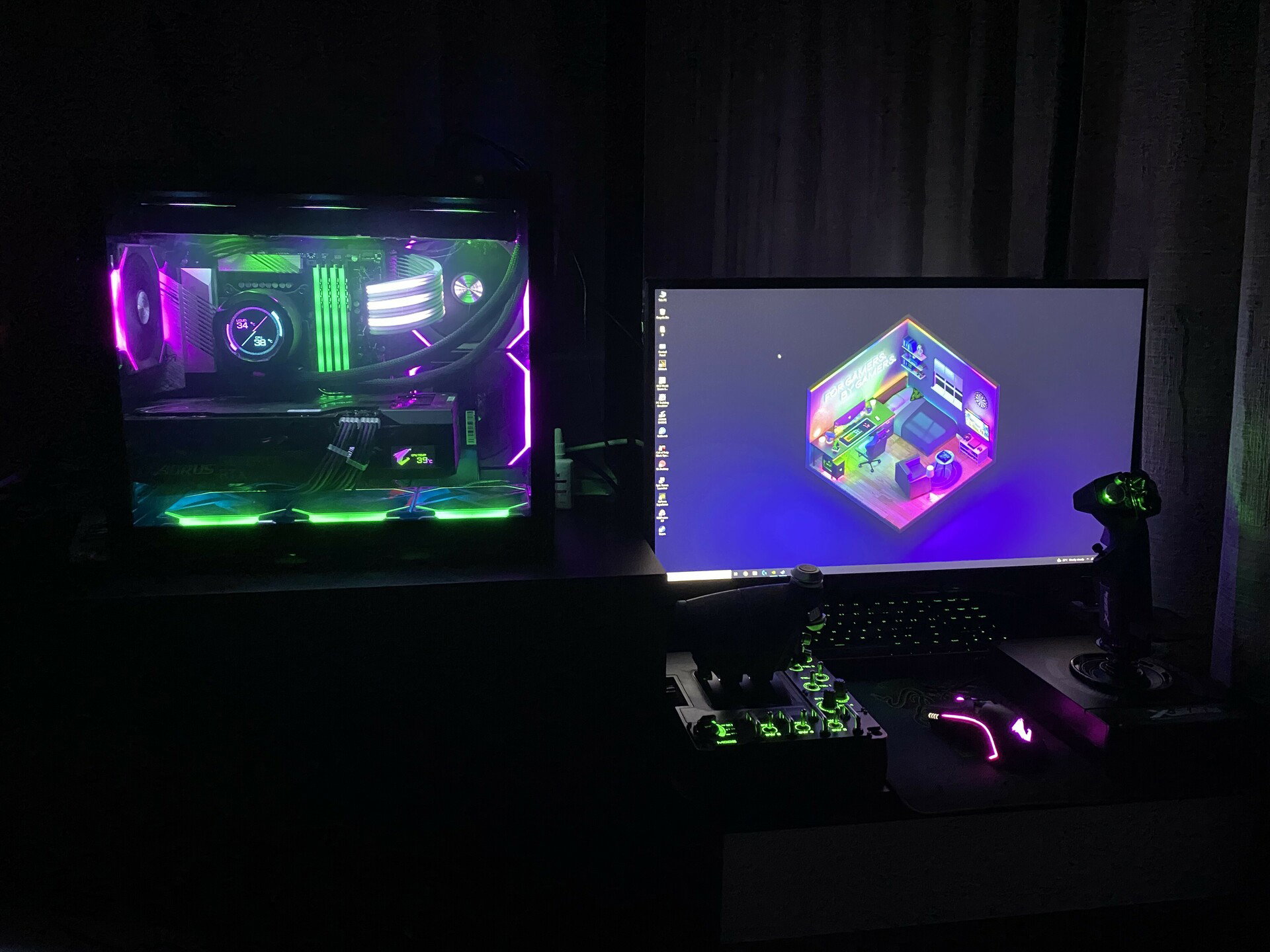 LianLi OD11 Mini Build Full AORUS Parts » builds.gg
