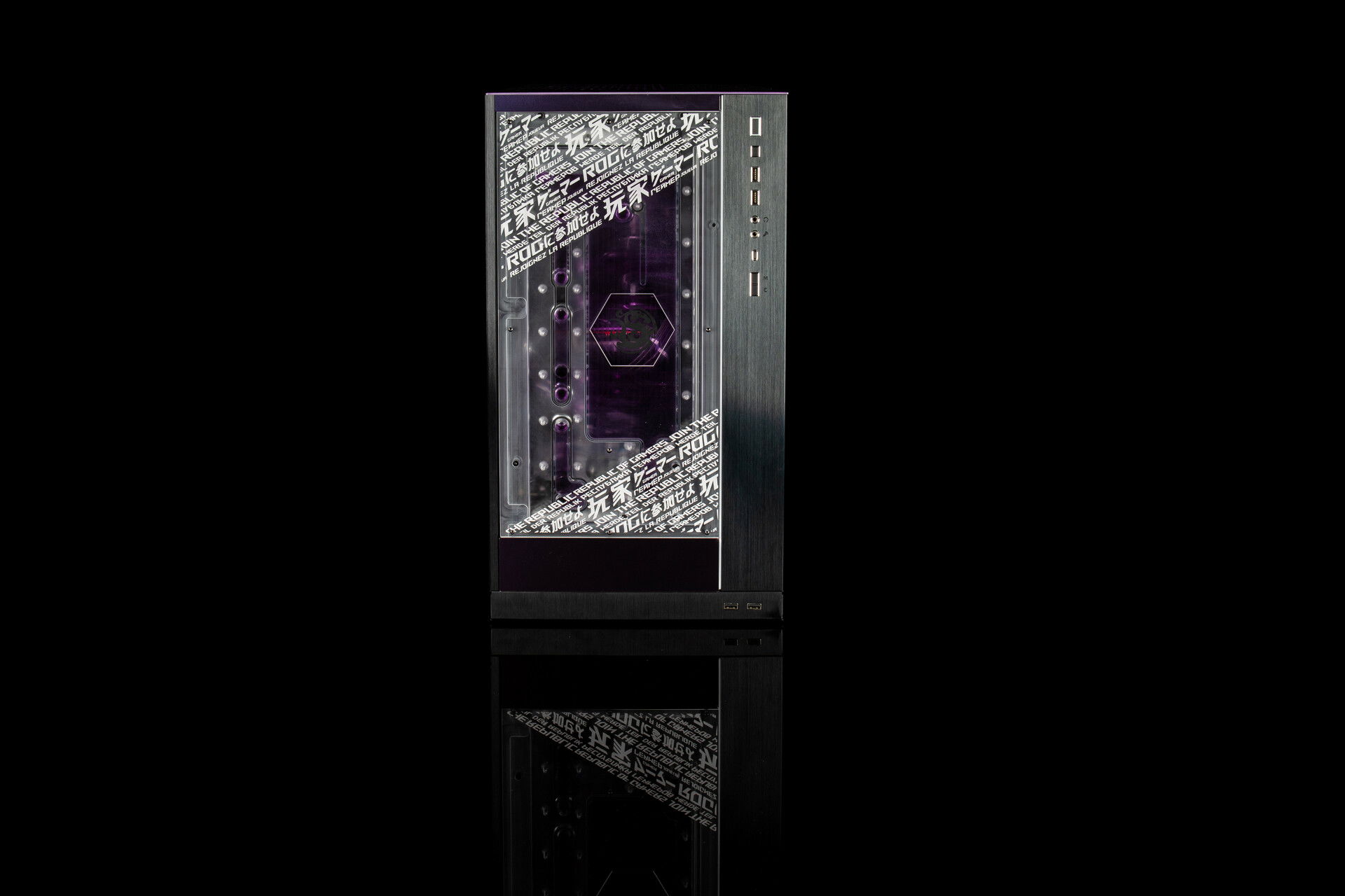 Lian Li O11 Dynamic XL ASUS Purple » builds.gg