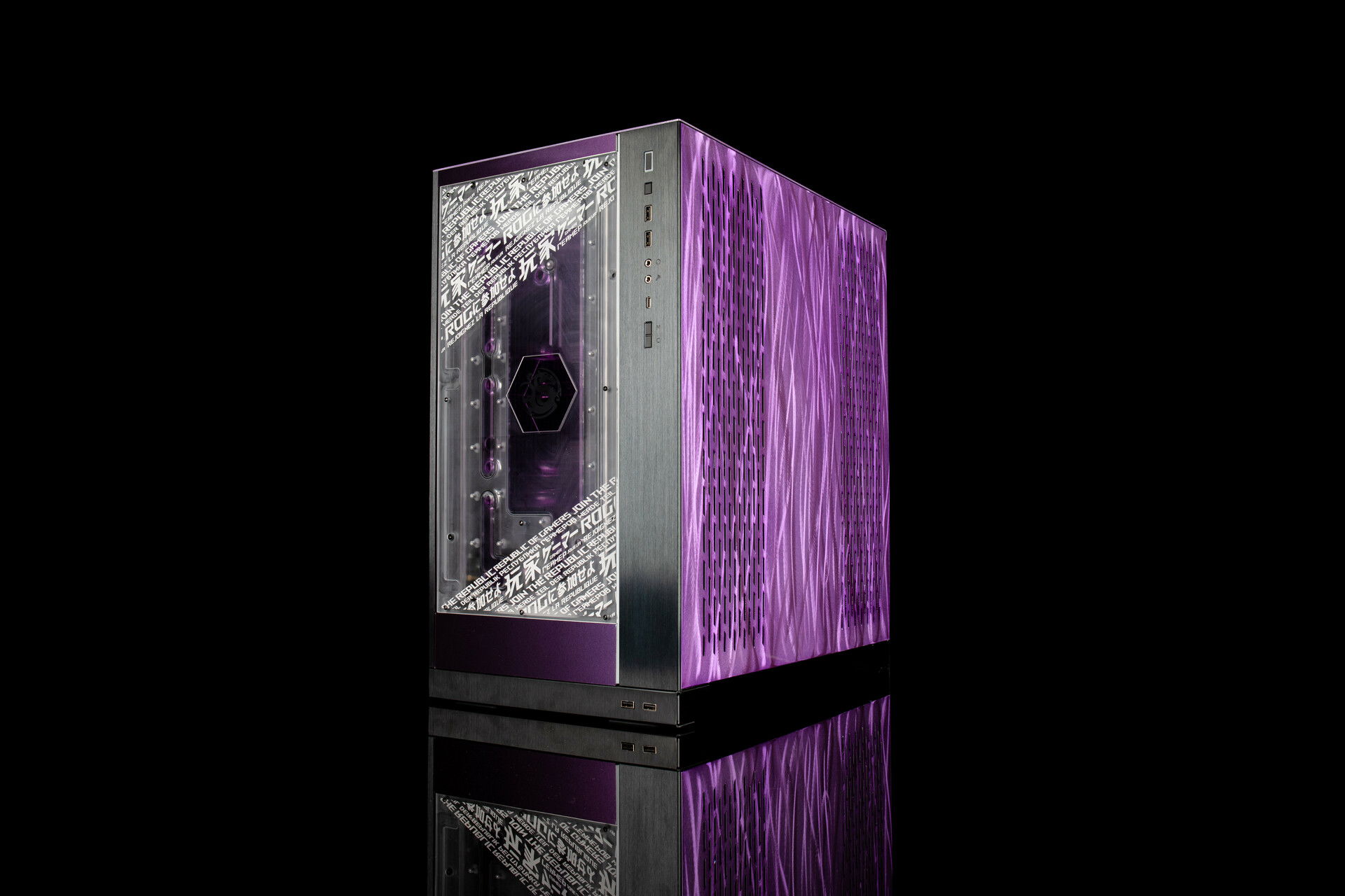 Lian Li O11 Dynamic XL ASUS Purple » builds.gg