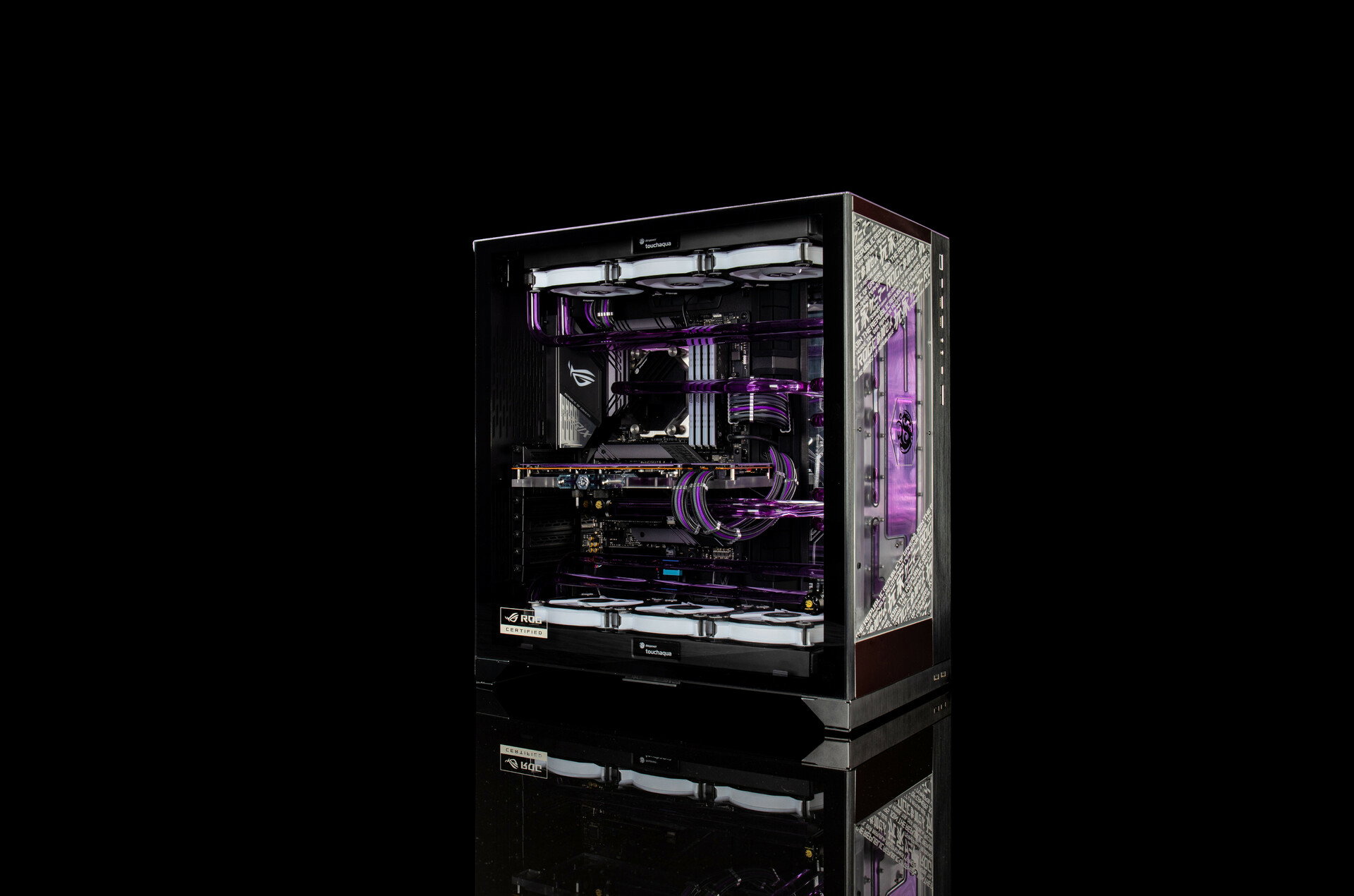 Lian Li O11 Dynamic XL ASUS Purple » builds.gg