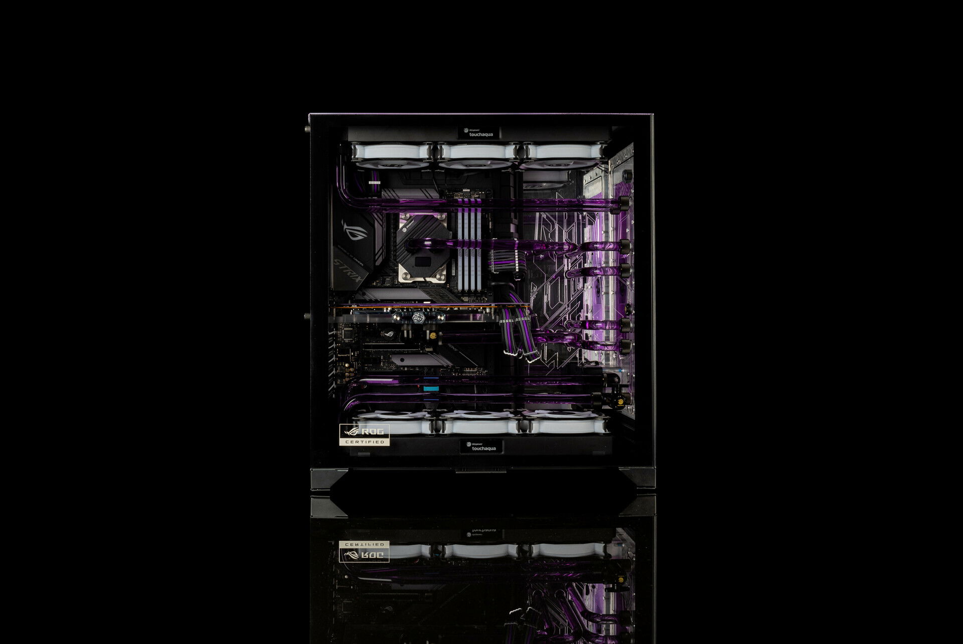 Lian Li O11 Dynamic XL ASUS Purple » builds.gg