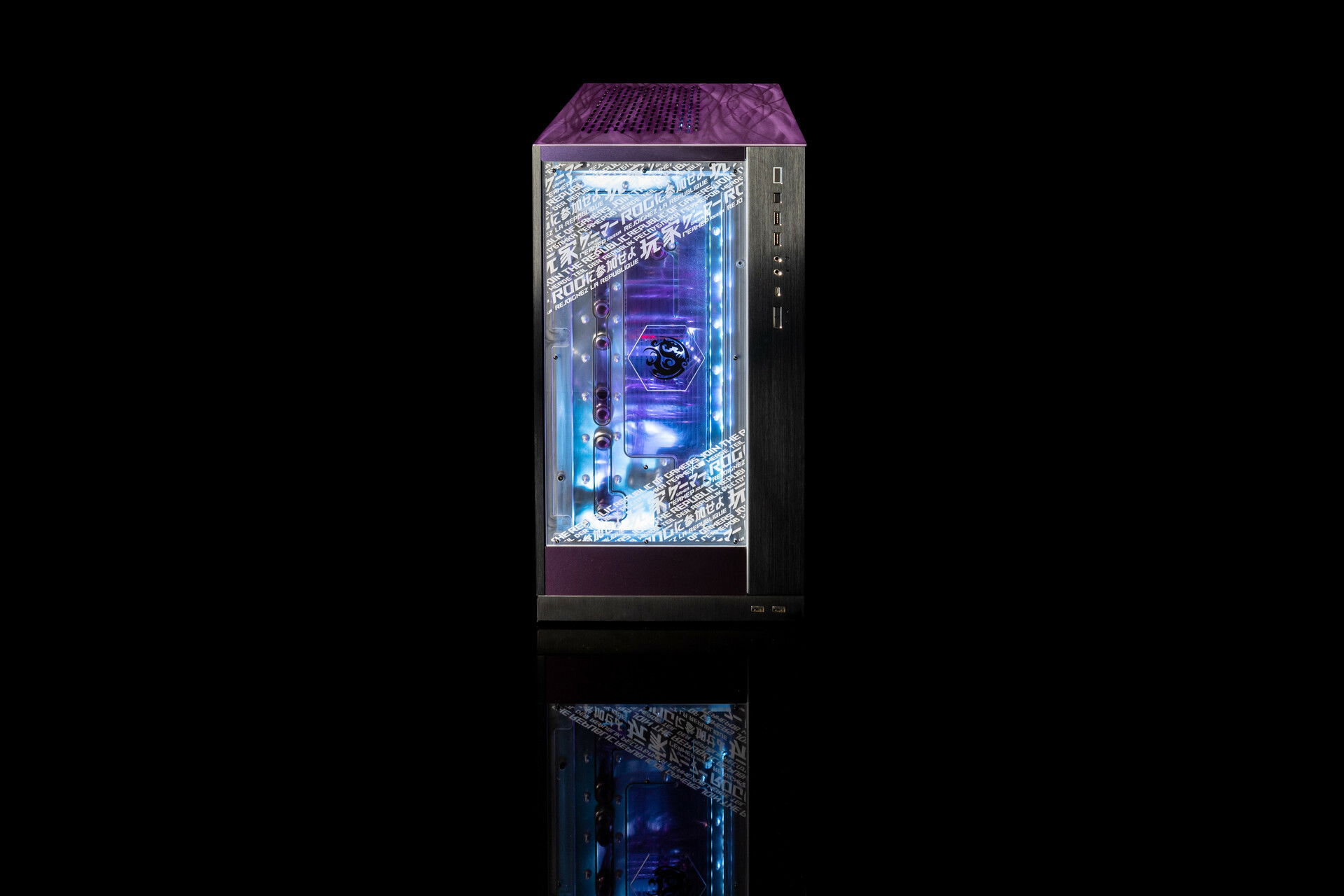Lian Li O11 Dynamic XL ASUS Purple » builds.gg