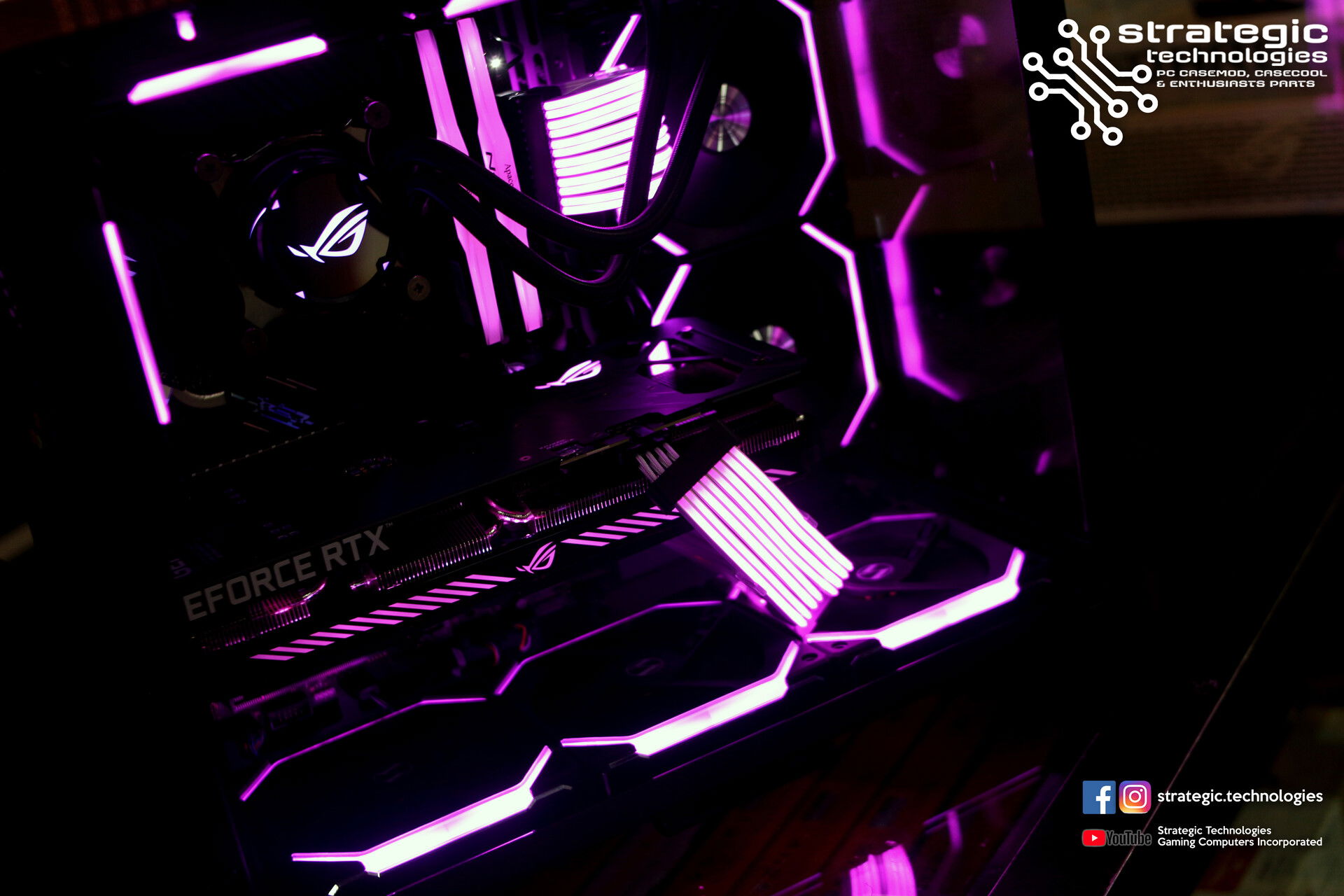 Lian Li 011 Dynamic Mini Black X ASUS ROG Strix - Renzae » builds.gg