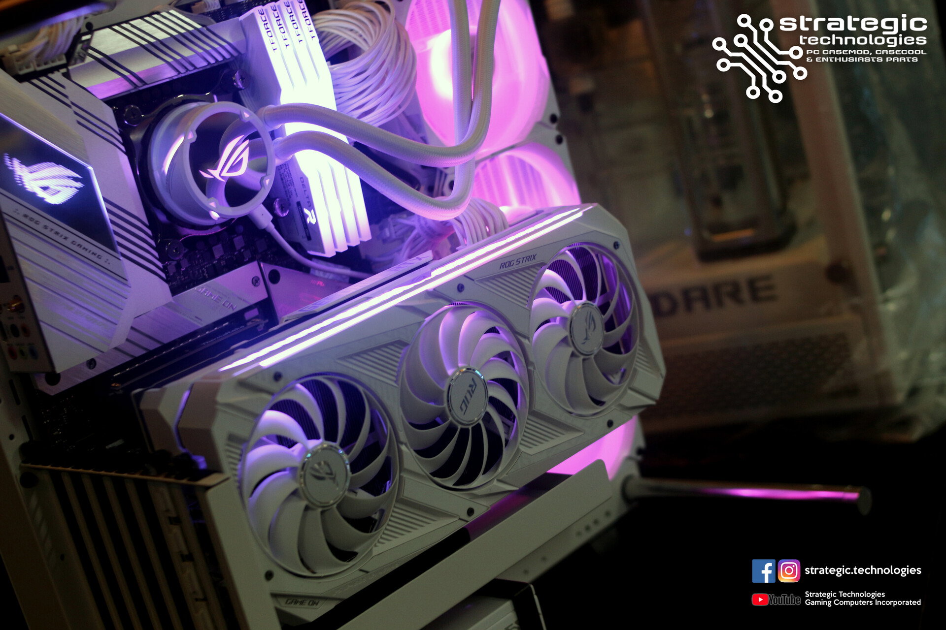 Thermaltake Core P3 Snow Edition x ASUS ROG white components » builds.gg
