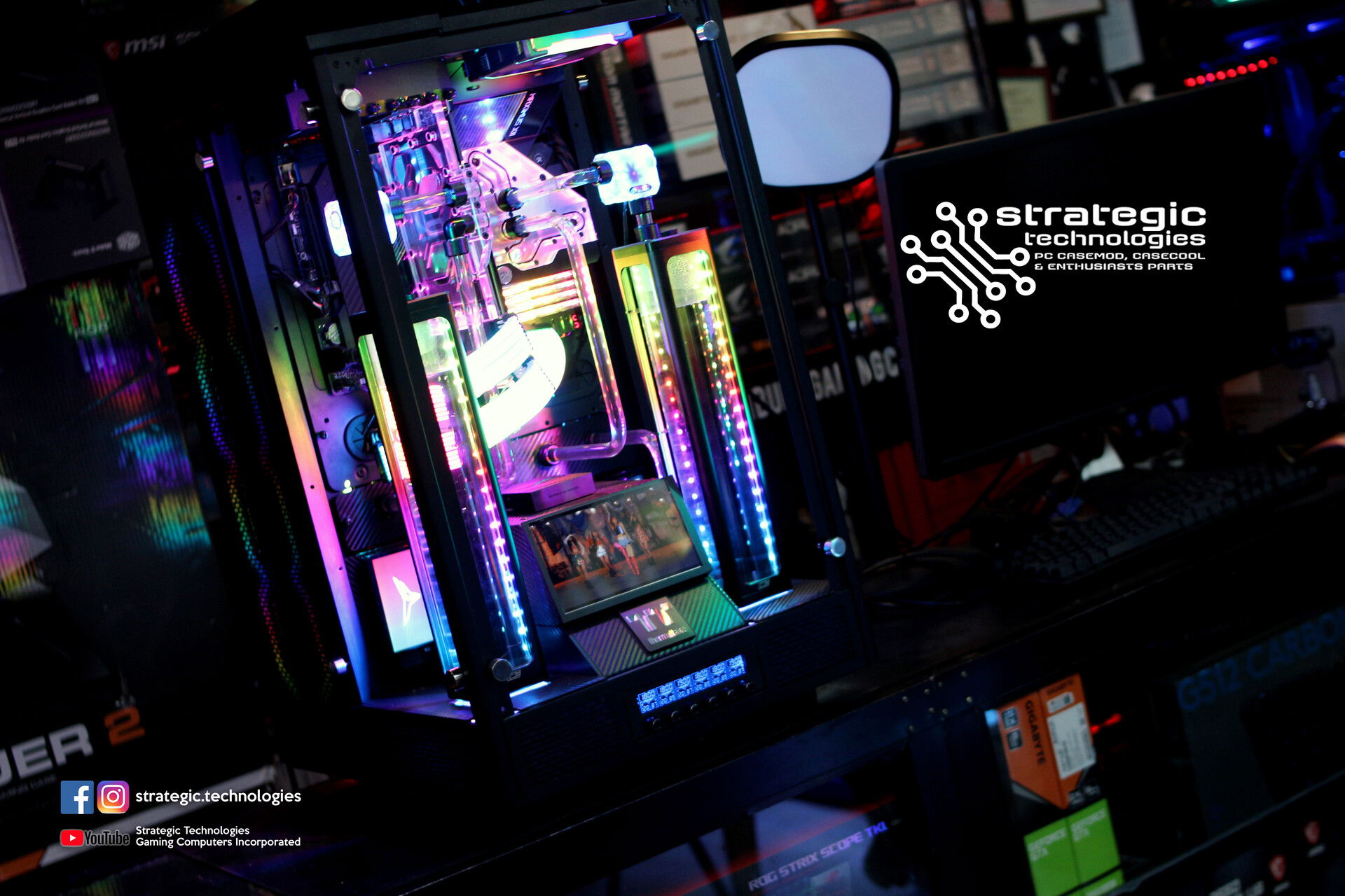 Thermaltake The Tower 900 full custom hard line liquid cooling - Brian ...