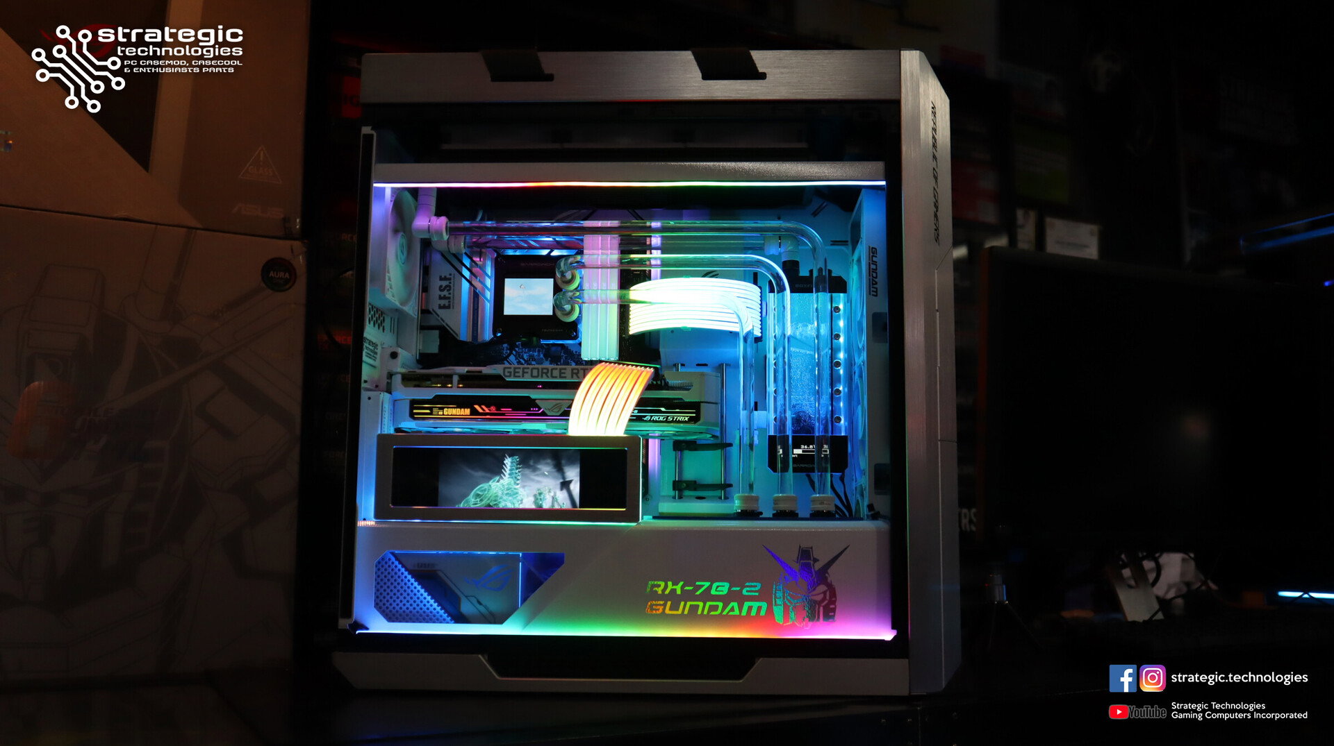 Next level ASUS ROG X Gundam Mobile Suit RX-78-2 Gaming PC with custom ...
