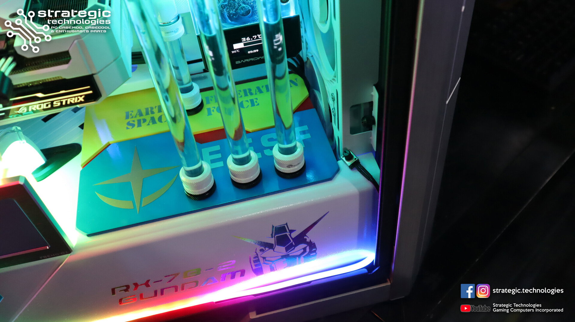 Next level ASUS ROG X Gundam Mobile Suit RX-78-2 Gaming PC with custom ...