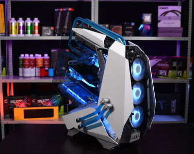 "COSK" - a wooden PC desk with a computer inside » builds.gg